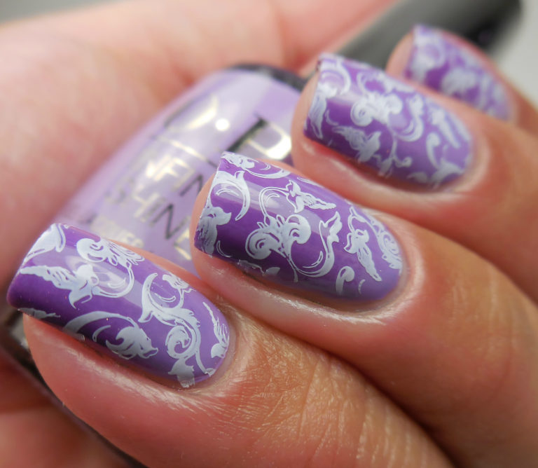 OPI Purple Gradient + Stamping - OPI Mad Love Group